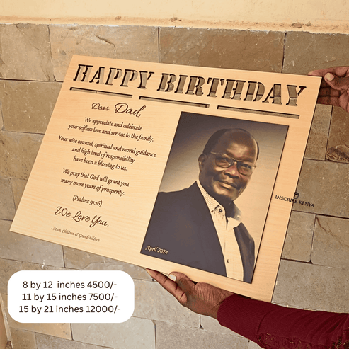 Wooden Birthday Plaque – InscribedGiftsKe