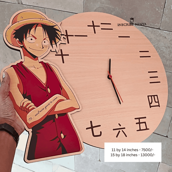 Monkey D. Luffy - One Piece Wall Clock - Japanese – InscribedGiftsKe