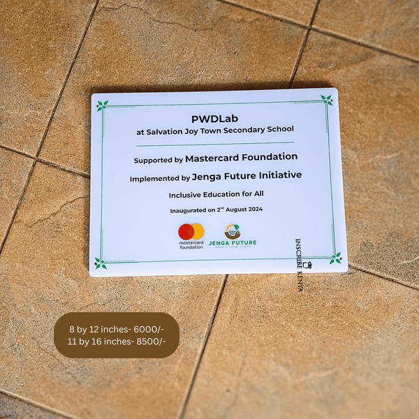 Acrylic Inauguration Plaque – InscribedGiftsKe
