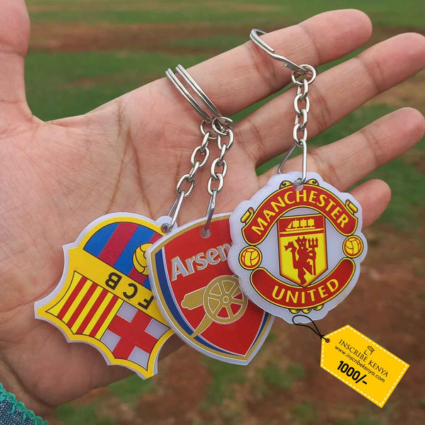 Soccer Football Clubs Logo Keychains – InscribedGiftsKe